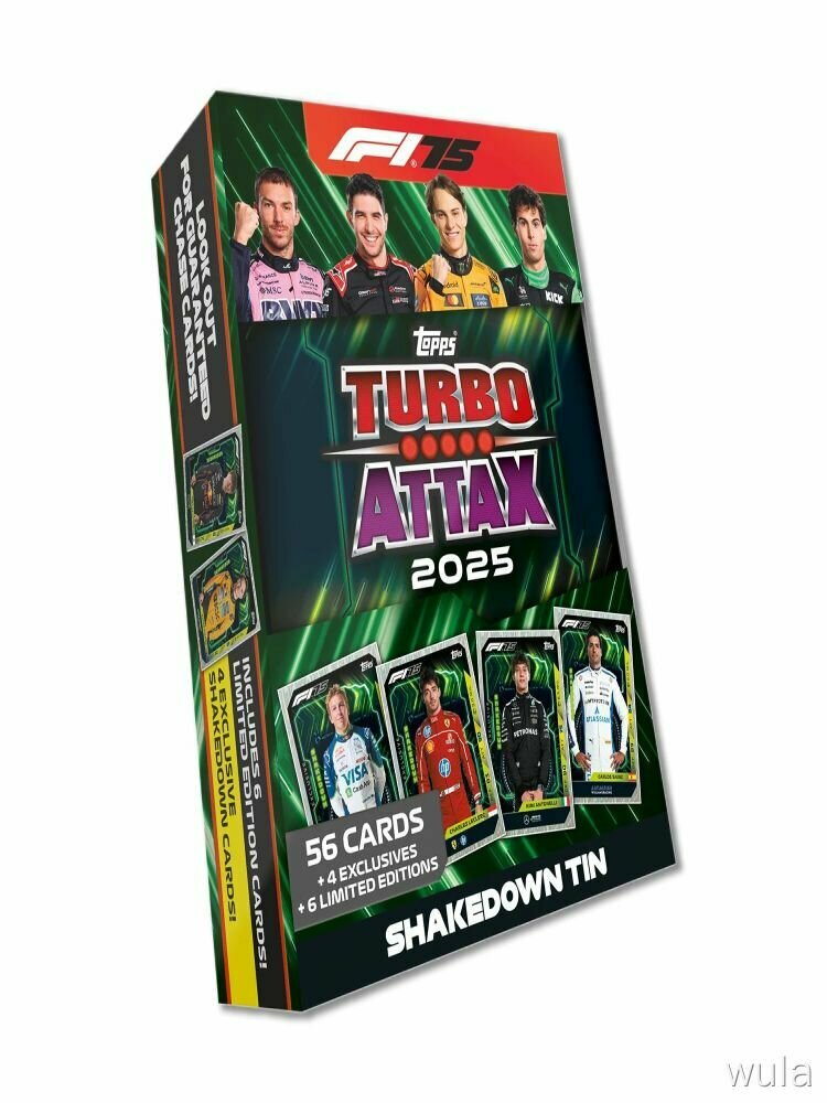 Topps Turbo Attax Formula 1 2025 - Mega Tin - Lightning Lids Спортивная карточка