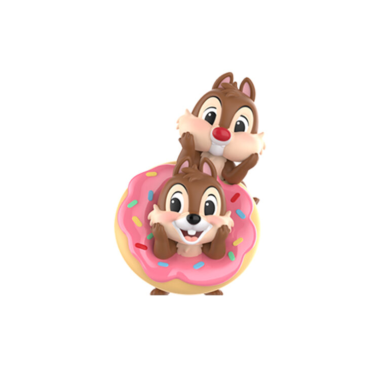 Коллекционные фигурки унисекс POP MART Disney Chip 'N Dale Playful Brother, Confirmed-Bite Donut (Open)