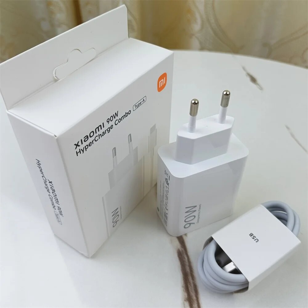 Зарядное устройство Xiaomi 90 Вт, быстрая турбозарядка, настенный адаптер питания европейского стандарта, кабель типа C для Mi 15 14 13 Ultra Pro POCO X7 X6 Pro Redmi K70E