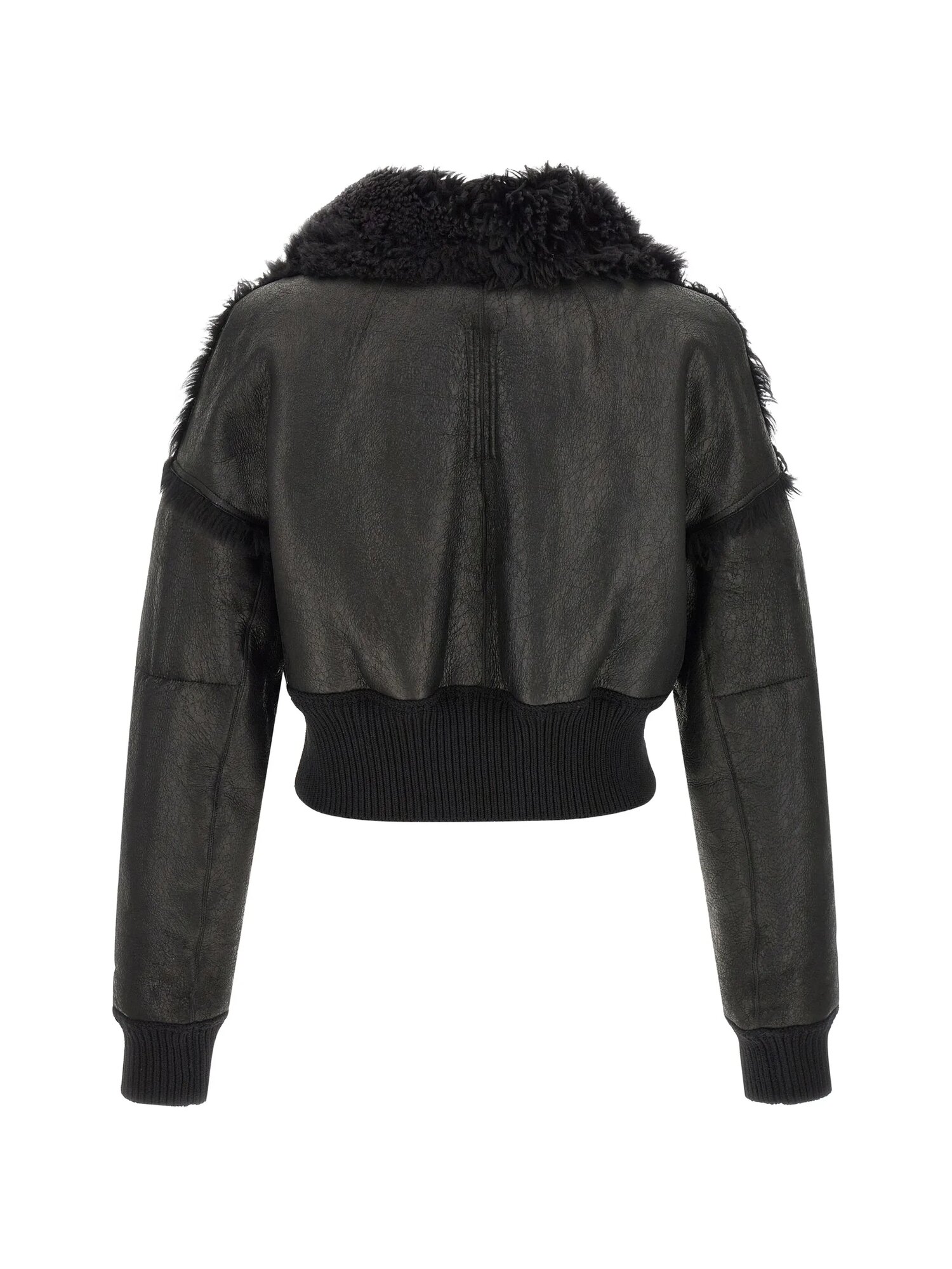 Куртка Rick Owens Flight Jkt Cropped shearling-lined bomber jacket, размер 50 — фото 1