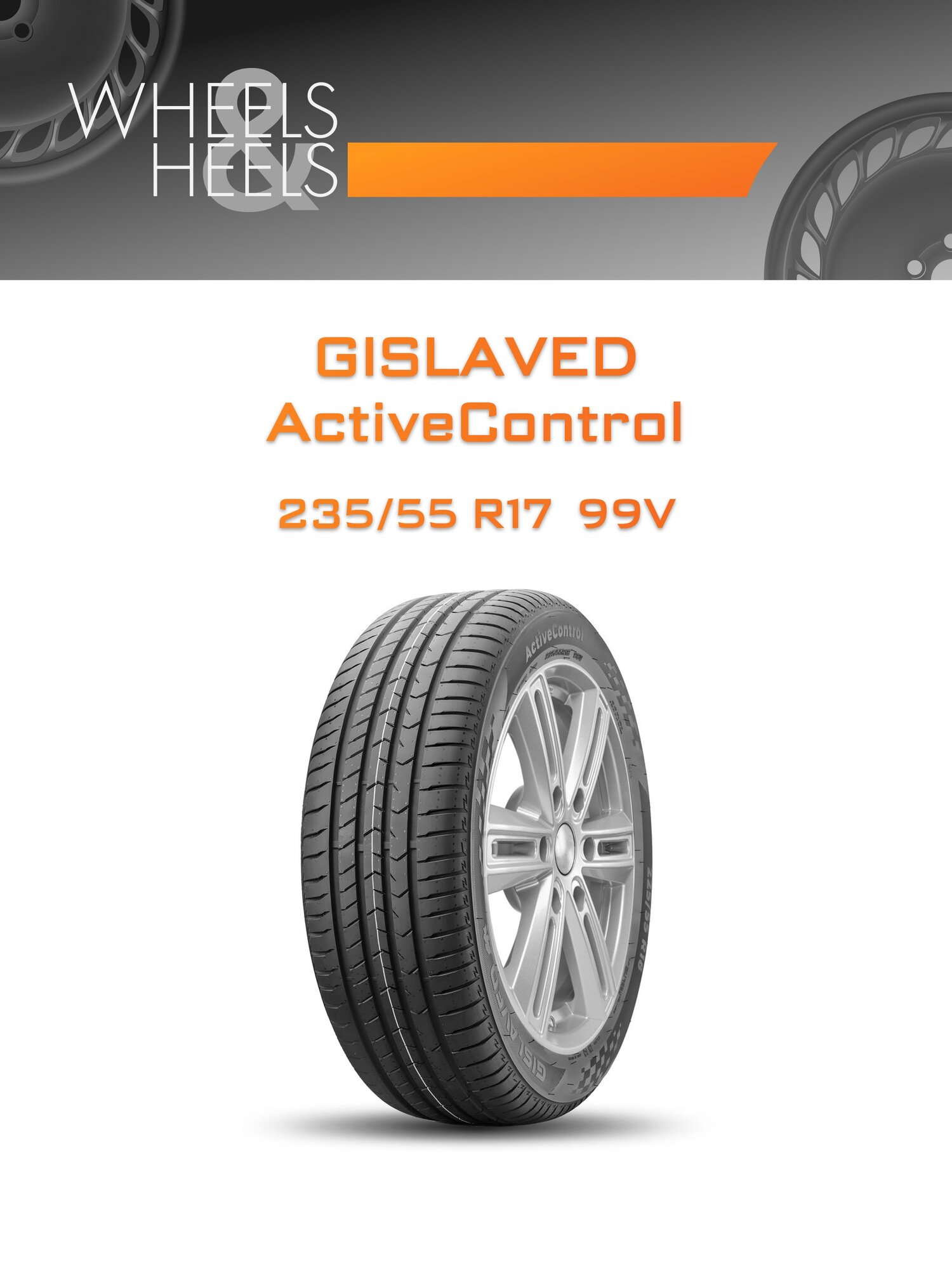 Шина автомобильная Gislaved ActiveControl 235/55 R17 99V SUMMER, летняя, универсальная