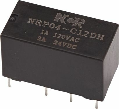 NCR NRP04-C12DH Реле, 1C, 12В, 200мВт, 1А, 1шт