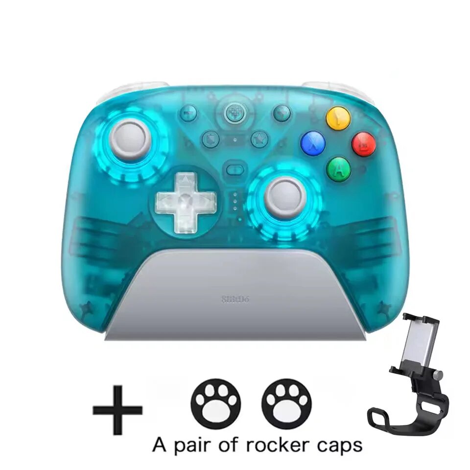 Беспроводной геймпад 8BitDo Ultimate 2 Blue with Clip