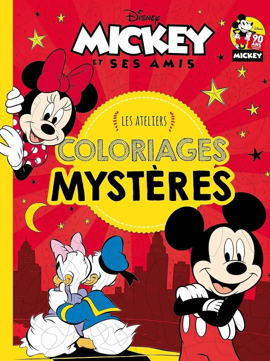 Раскраска по номерам дисней Hachette Coloriages Mysteres Disney - Mickey Et Ses Amis (Микки Мауc) от ашет