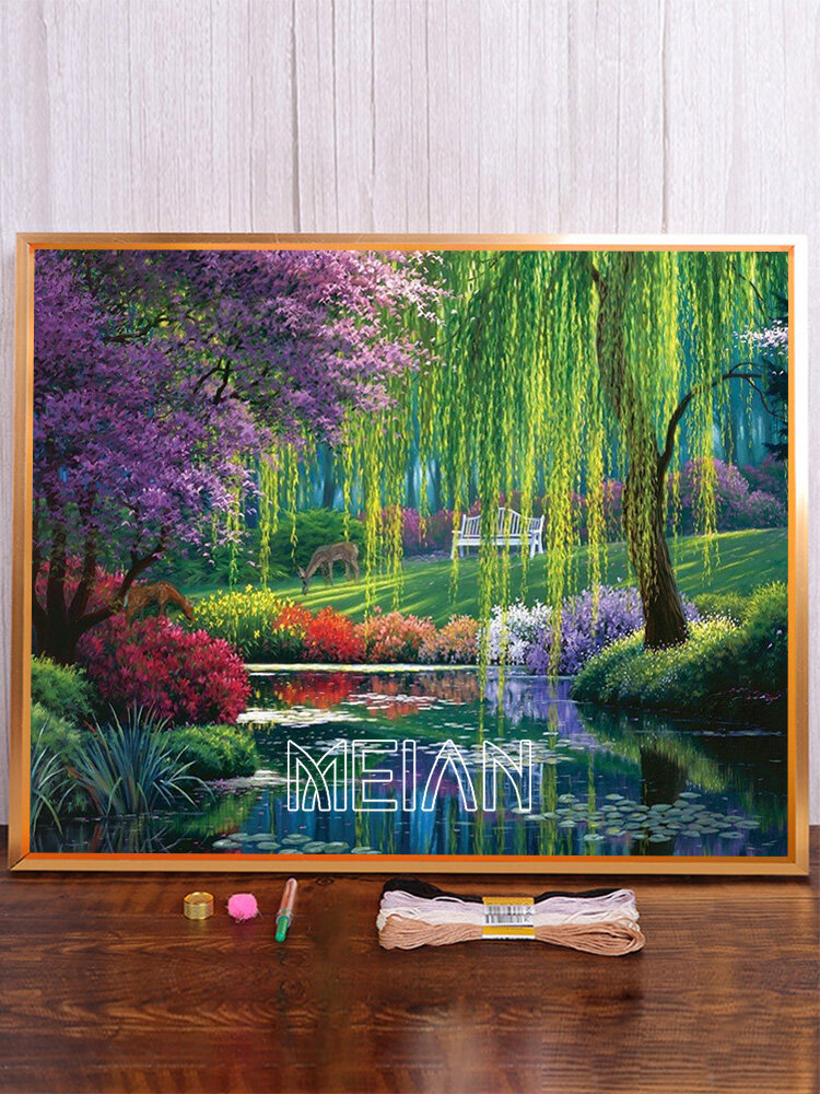 MEIAN Набор для вышивания,30x40CM,11CT,40 цветов