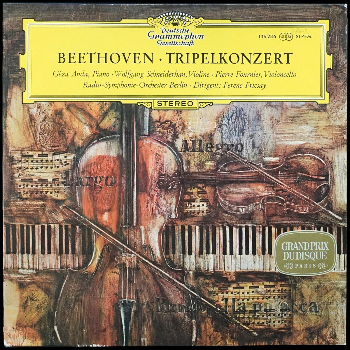 Виниловая пластинка Deutsche Grammophon Ferenc Fricsay – Beethoven: Tripelkonzert
