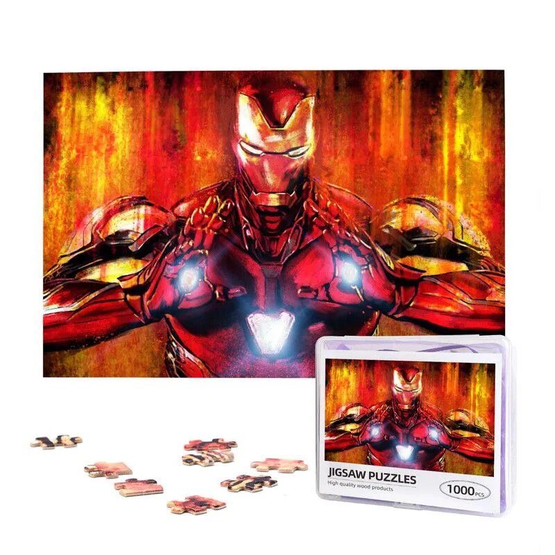 Iron Man Деревянный пазл Марвел Деревянные пазлы Железный человек Marvel