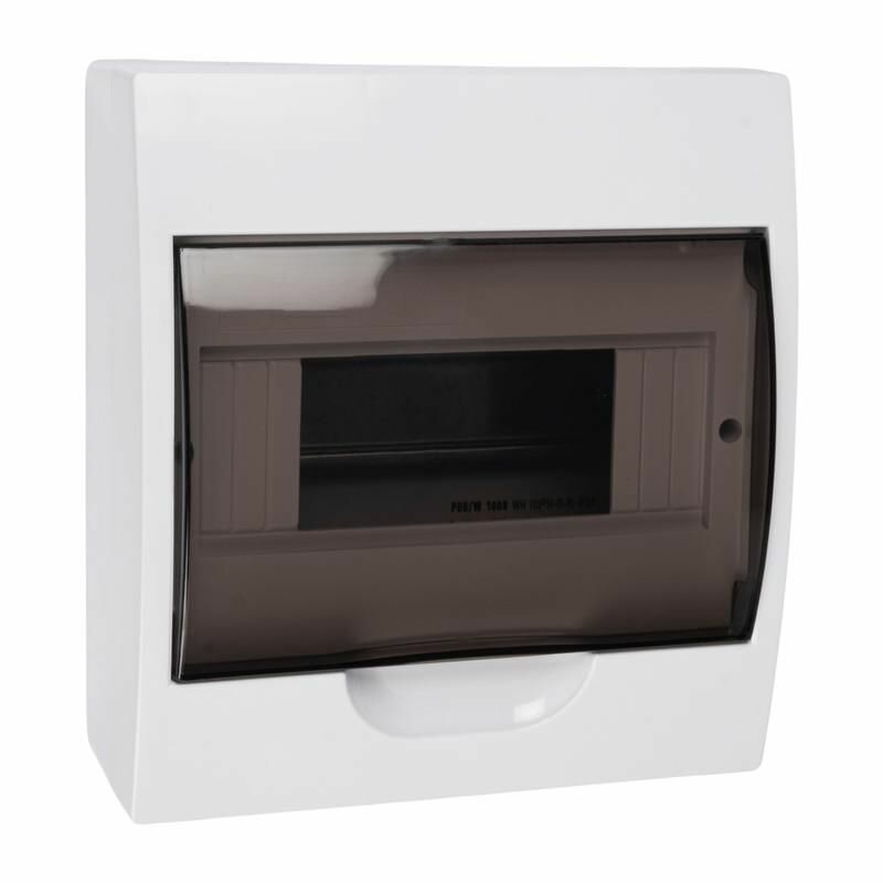 Бокс модульный накладной PDB/W 1008 WH (ЩРН-П- 8) IP41 пластик. Pro JazzWay 5071667