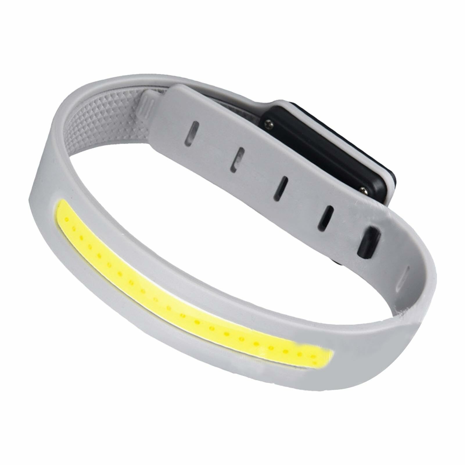 Фонарь для бега ультralight COB с зарядкой Type-C браслет с трехступенчатой регулировкой водонепроницаемый и потонепроницаемый вес 0.037 кг размер 38*3*1.5 см источник света 10*0.2W белый COB + 9*0.2W красный батарея 350mAh