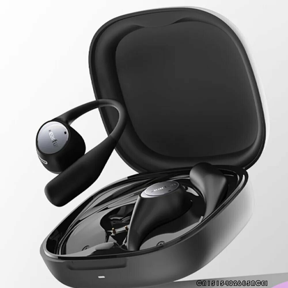 Наушники Earfun OpenJump, полуоткрытые, шумоподавление, вкладыши, BLACK