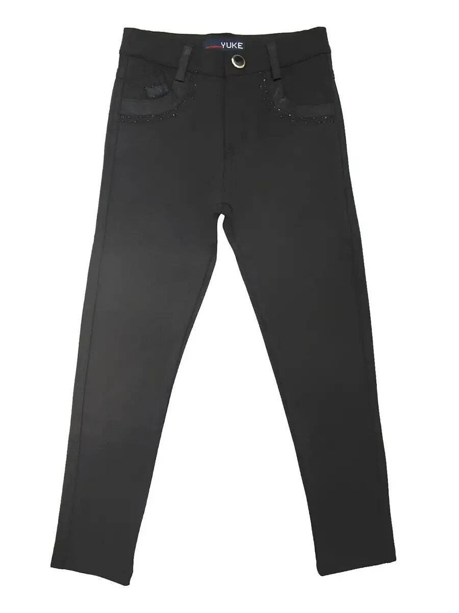 Брюки классические Yuke jeans, размер 20/122, черный