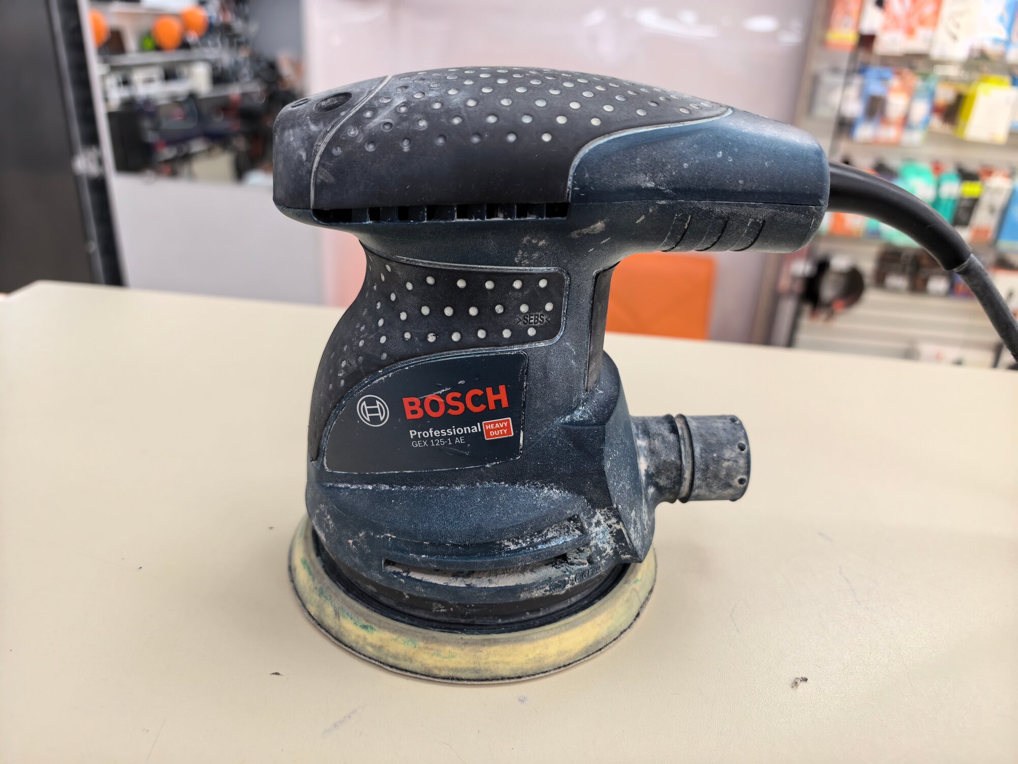 Шлифмашина эксцентриковая сетевая Bosch GEX 125-1 AE 250 Вт 125 мм БУ уценка