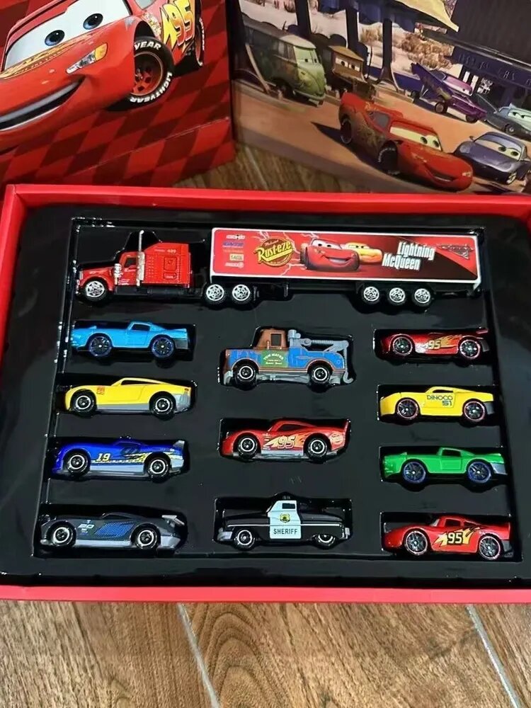 Набор игрушек-машинок McQueen для гоночной истории, подарок для мальчиков