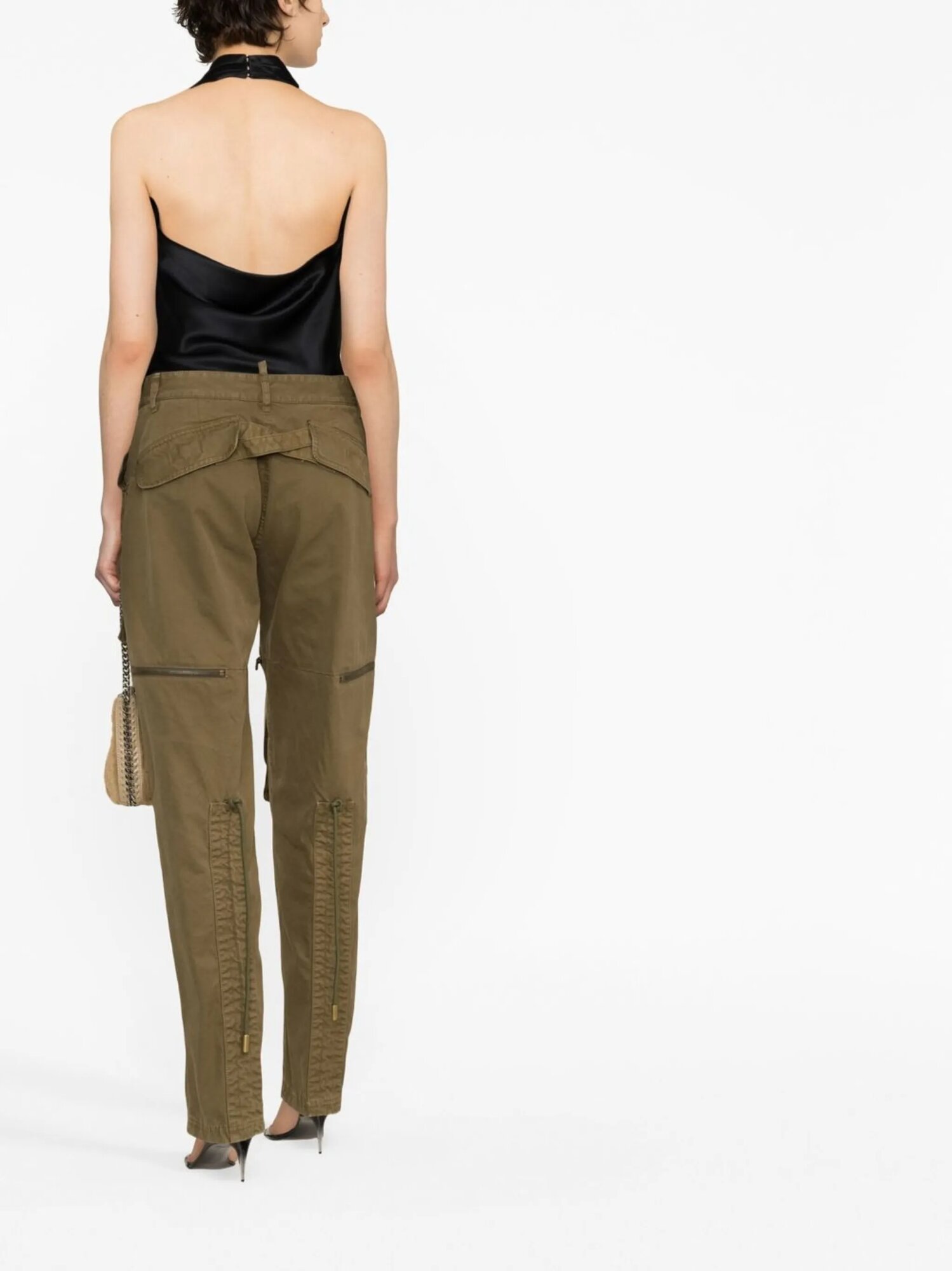 Брюки DSQUARED2 Patch-detail tapered cargo trousers, размер 40 — фото 1