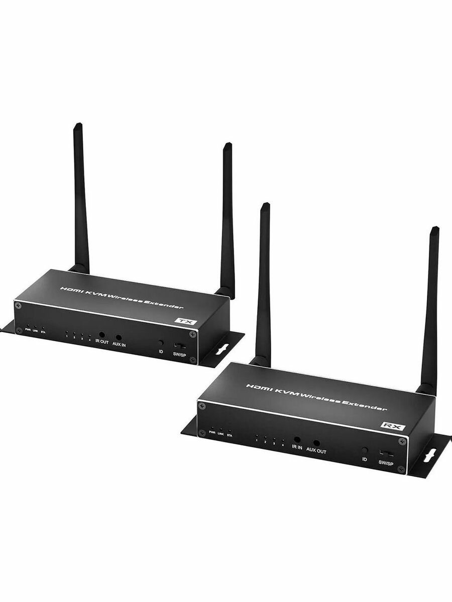 WIFI HDMI KVM-удлинитель (extender) до 200 м, HDMI+USB+Audio, 1080p/60Hz, IR (ORIENT VE054V2)