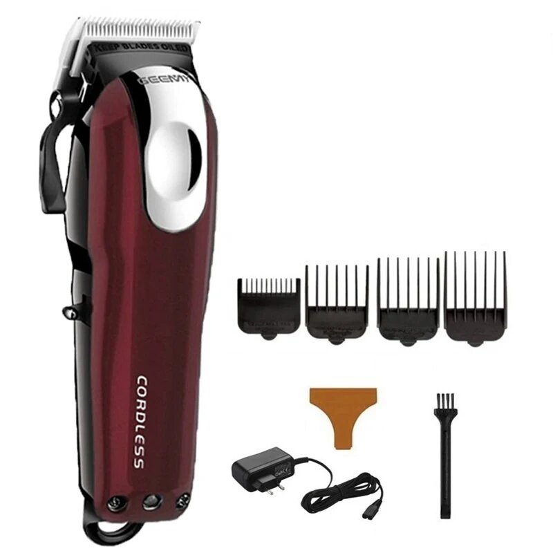 Беспроводная машинка для стрижки волос Wahl, red-4pcs comb