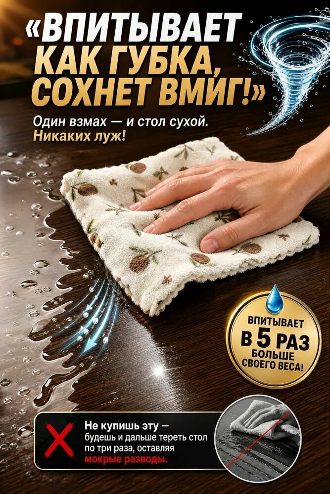 Тряпка, 5 шт — фото 1