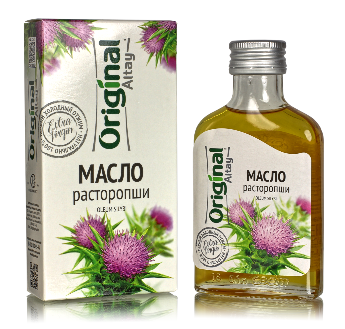 Масло Расторопши ( 100мл ) Алтайское холодного отжима. Original Altay