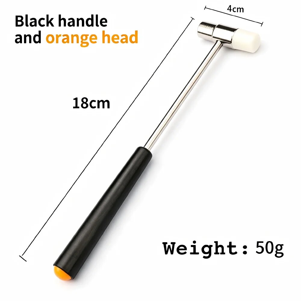 Мини-молоток металлический двойная головка Black Orange 1PCS