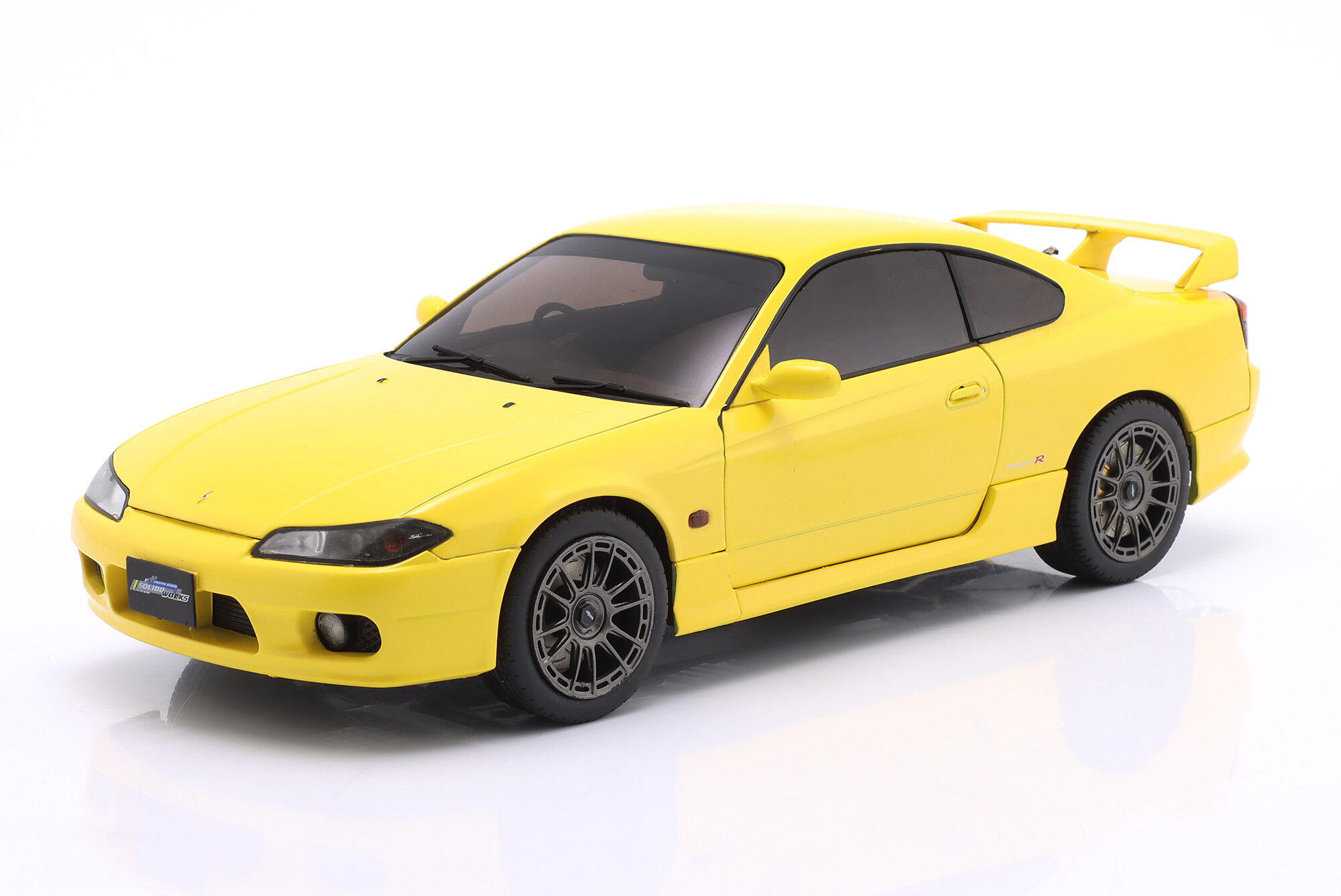Модель коллекционная SOLIDO Nissan silvia (S15) spec-r aero year 1999 yellow / ниссан сильвия S15 спек-р аеро желтый