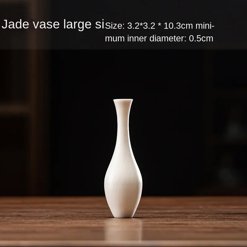 Мини-ваза керамическая белая, Large vase