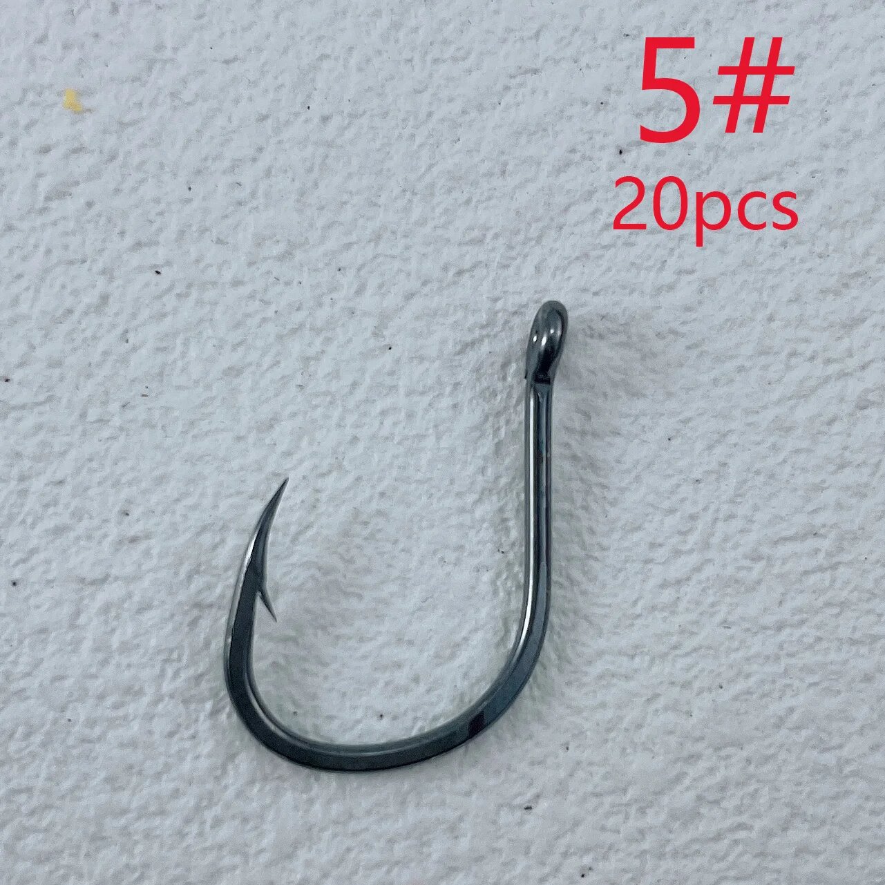 Набор из 20 рыболовных крючков Iseama Circle Carp Eyed Light Grey