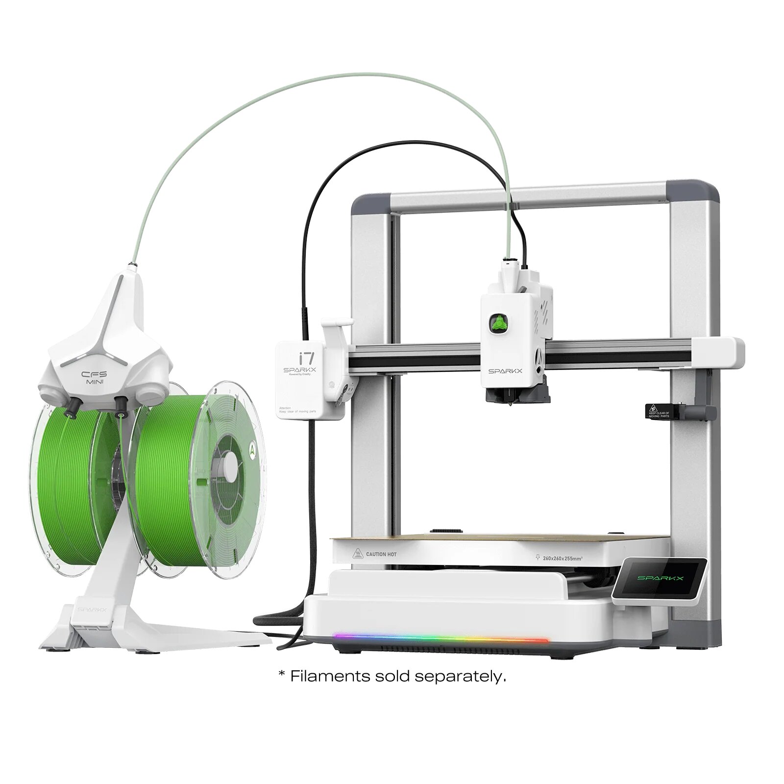 3D принтер Creality SPARKX I7 Autofill Combo, зона печати 260×260×255 мм, автоматическое пополнение материала