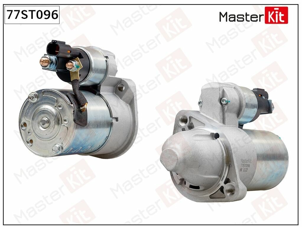 Стартер Hyundai Creta 2016 - 2020, Kia Optima 2015 - 2.0 (1,2кВт), MasterKit 77ST096