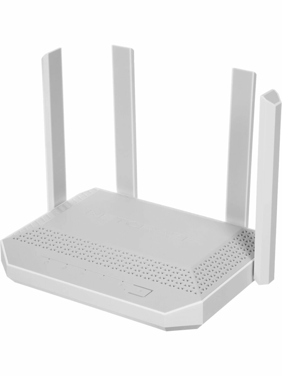 Wi-Fi роутер Netcraze (Keenetic) Ultra NC-1812, Wi-Fi 7 BE7200, двухдиапазонный 2.4/5 ГГц, MESH, 6 портов WAN/LAN, 10 Гбит/с, MU-MIMO, белый, для геймеров