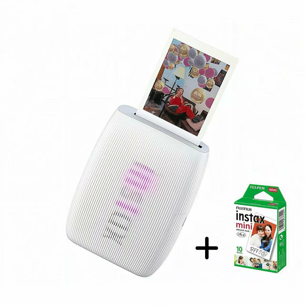 Принтер Моментальной печати Fujifilm Instax Mini Link 3 （В комплекте 10 листов фотобумаги）White белый