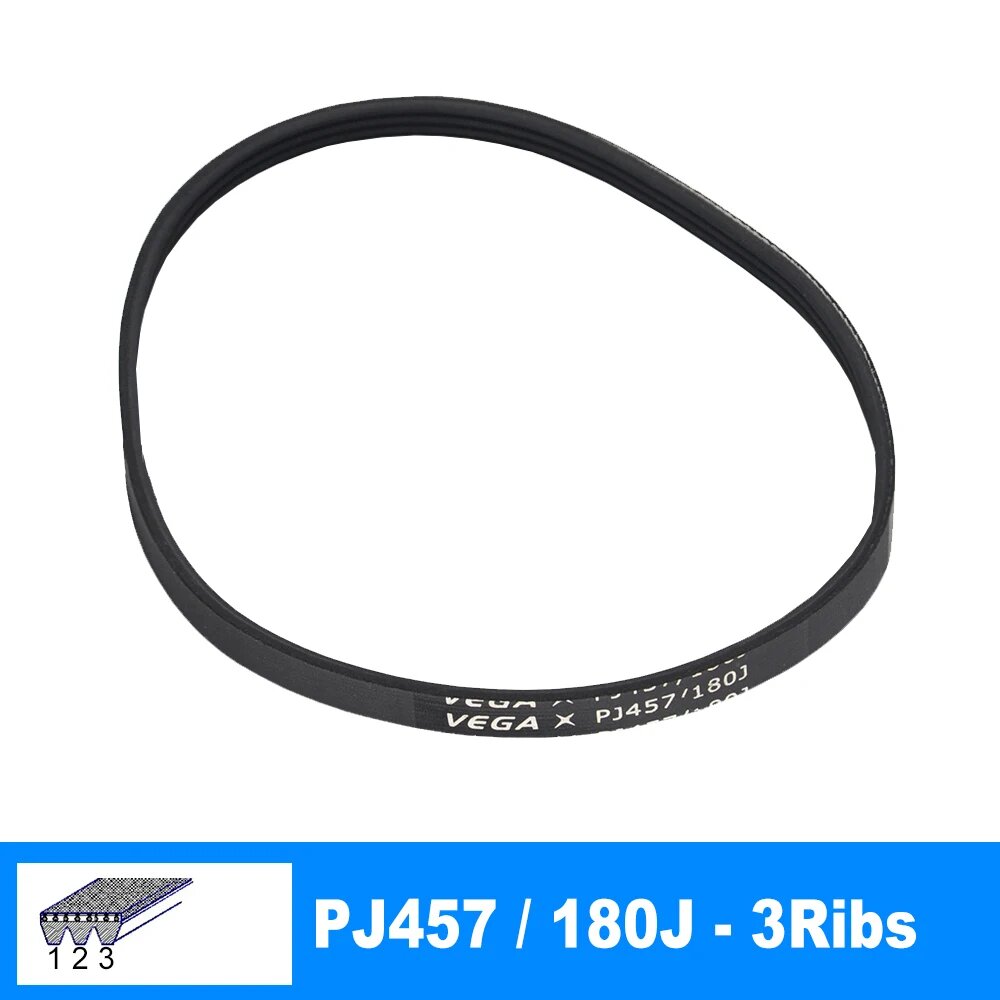 VEGA V-ремень PJ457/180J, 3Ribs, черный