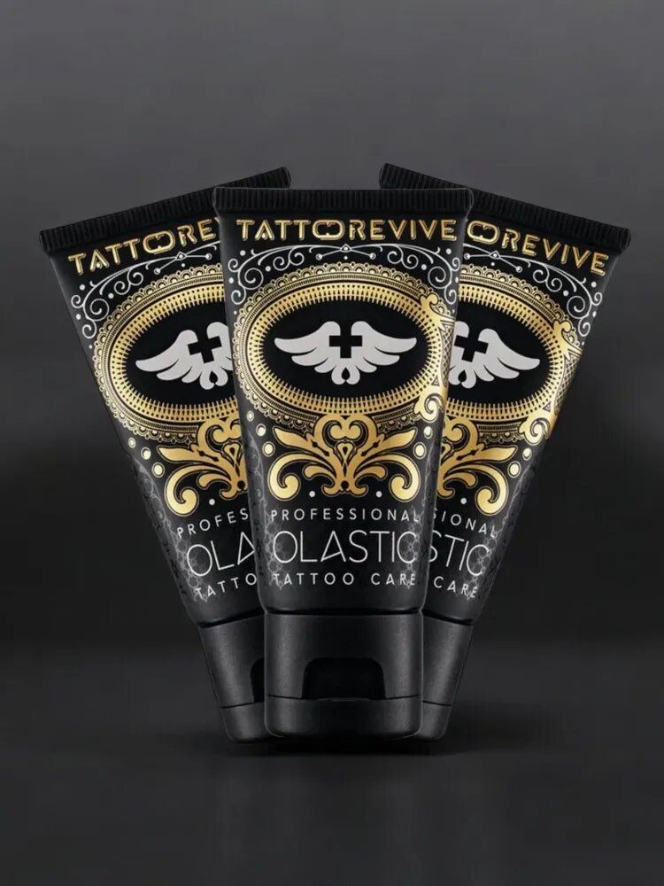 Tattoo REVIVE Olastic - гель для заживления и ухода тату и татуажа - 3 штуки