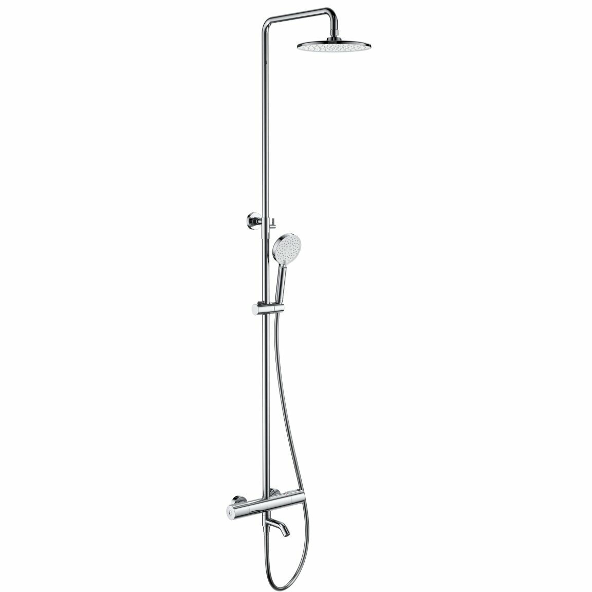 Душевая система с термостатическим смесителем цвет хром BRAVAT (F6812943CP-A-SW)