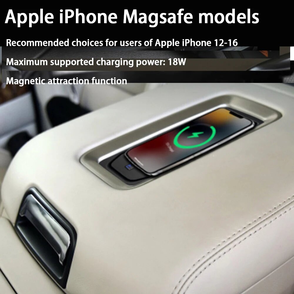 Для GMSV HSV Chevrolet Silverado GMC Sierra 1500 2500 3500 подлокотник для хранения iPhone Magsafe