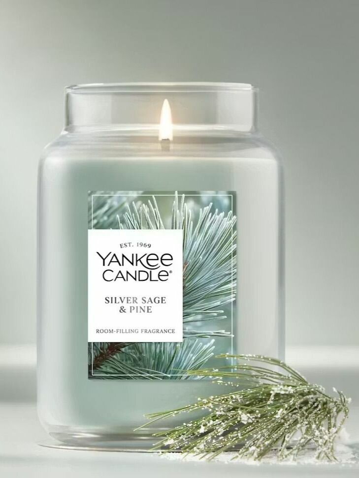 YANKEE CANDLE свеча ароматическая с двумя фитилями Silver Sage