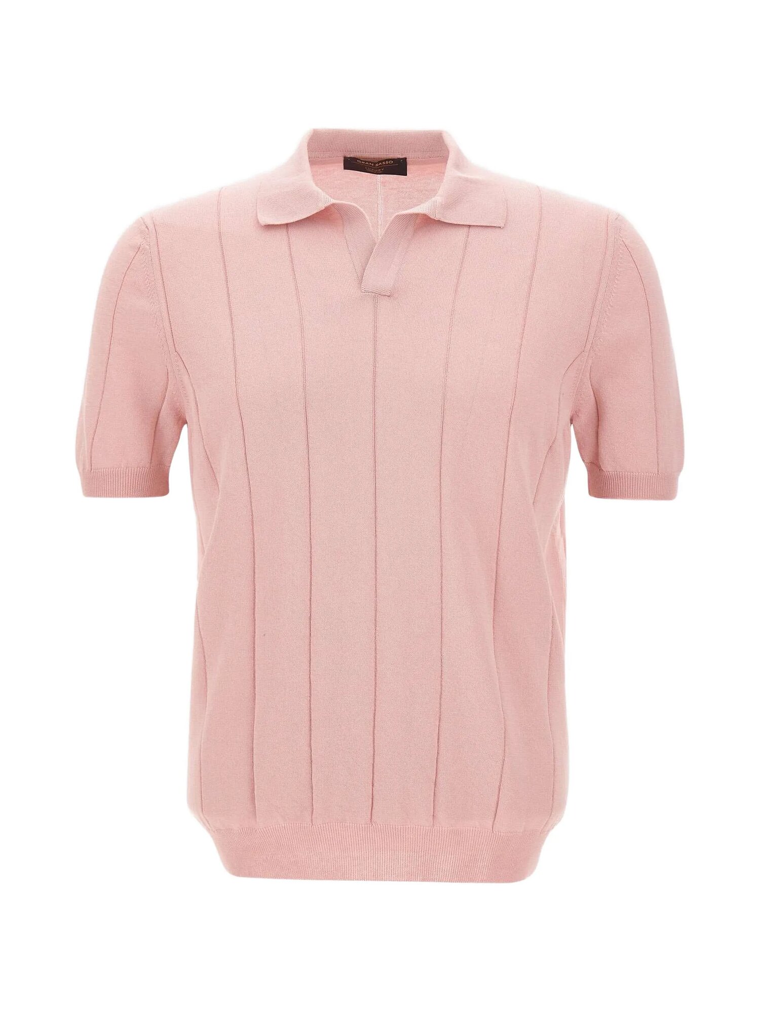 Рубашка Maxi ribbed-knit polo shirt