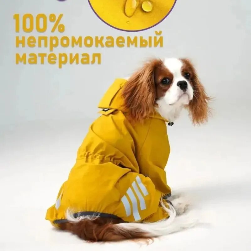 Одежда для собак дождевик, Одежда для собак, дождевик комбинезон для малых и средних пород