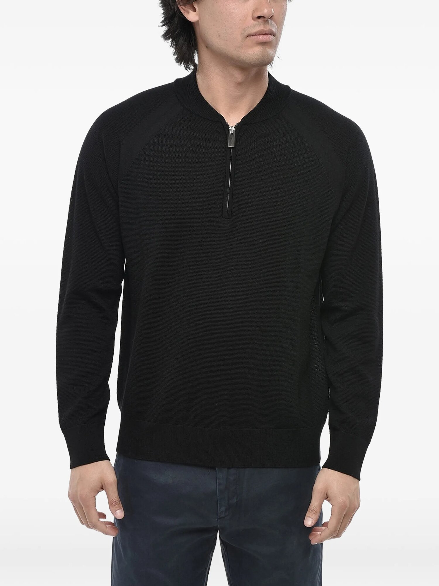 Свитер Half-zip wool sweater