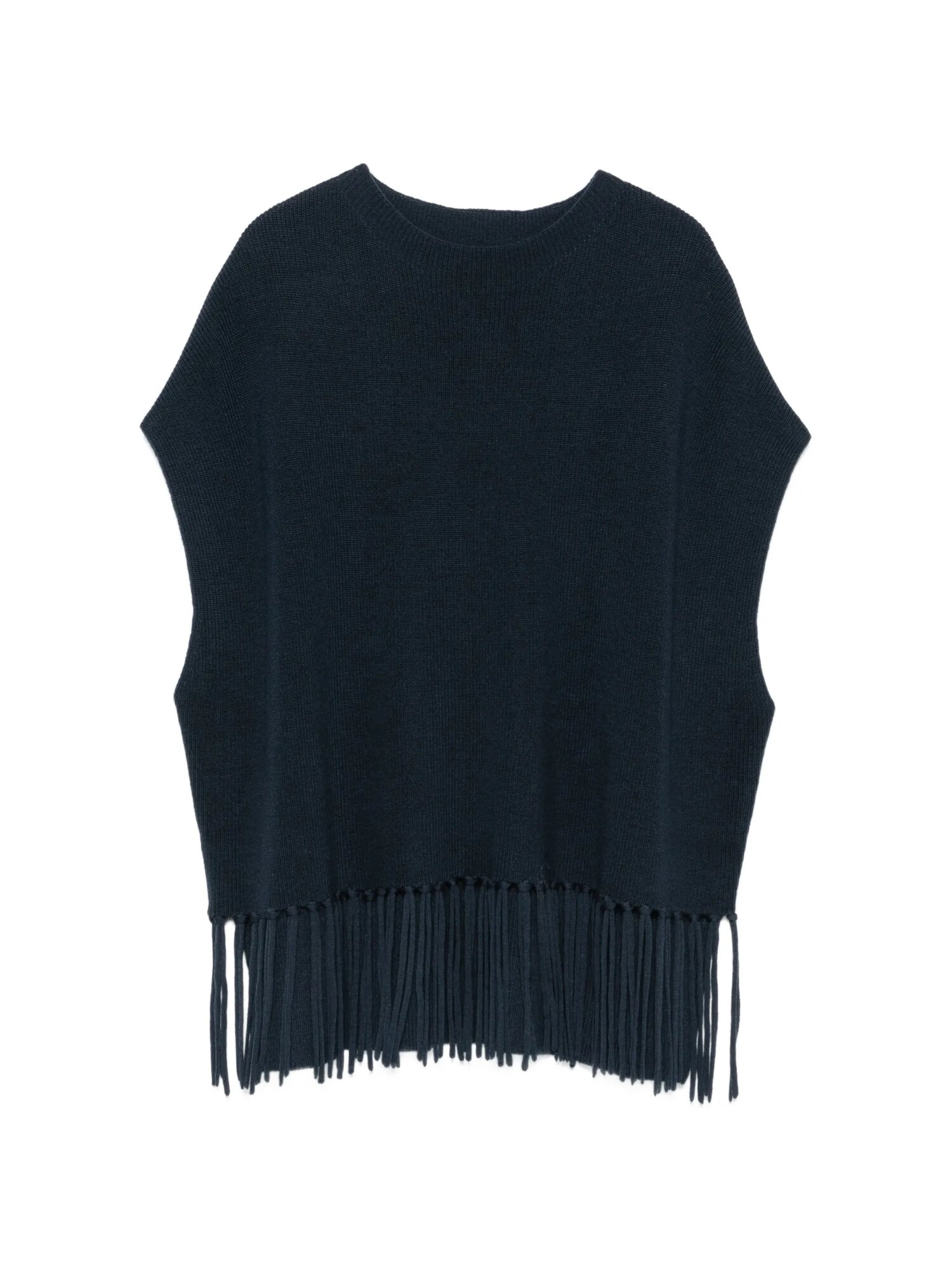 Накидка Fringed wool poncho