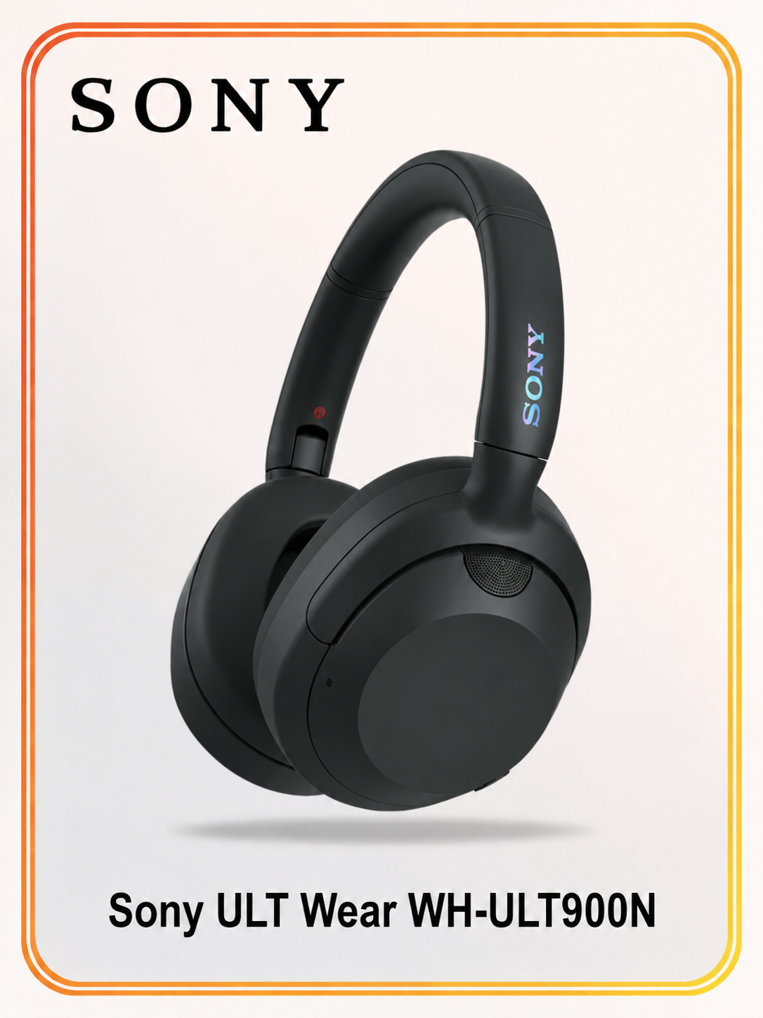 Sony Наушники с микрофоном Sony ULT Wear WH-ULT900N, Bluetooth, USB Type-C, черный
