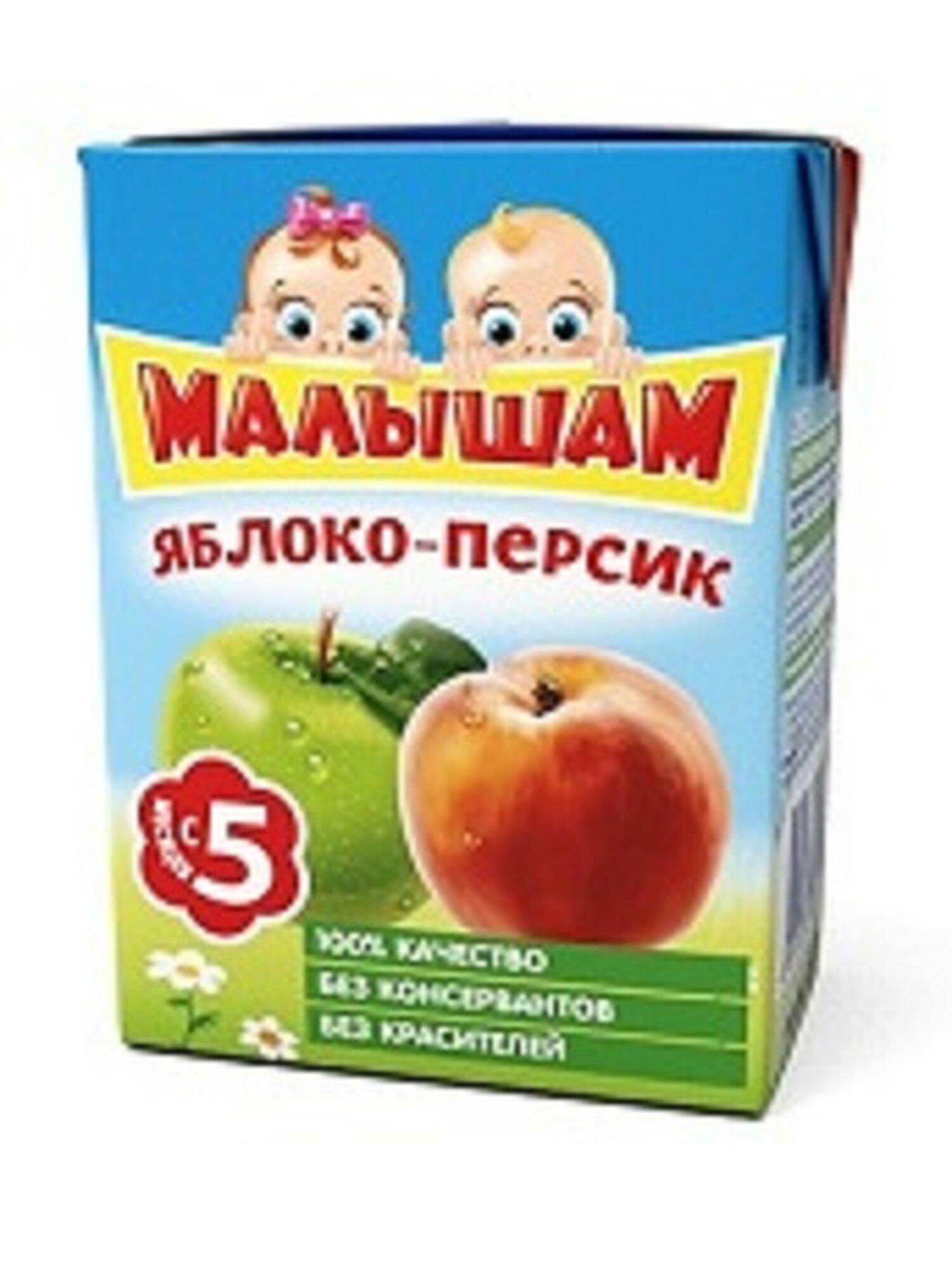 Малышам нектар яблочно/перс неосветл Д/ДЕТ раннего возр 0,2Л