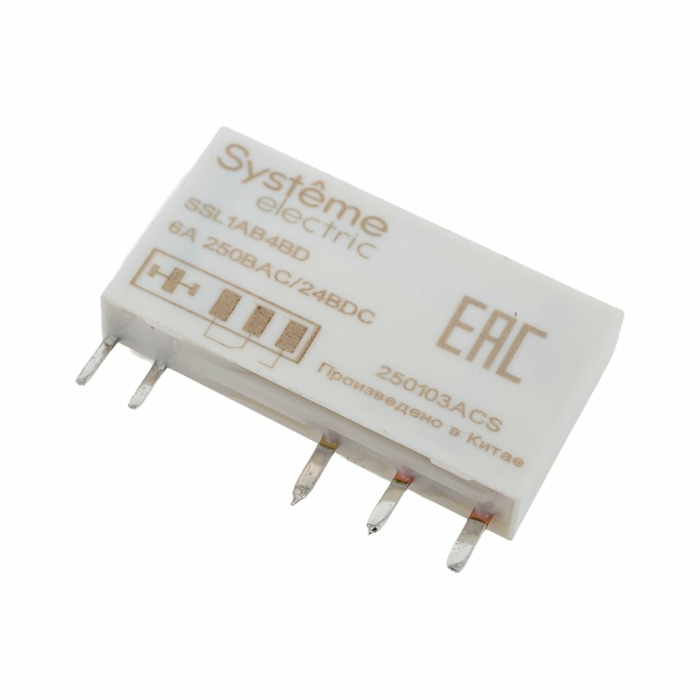 Реле интерфейсное Systeme Electric 1CO, 6A, 24В DC SSL1AB4BD