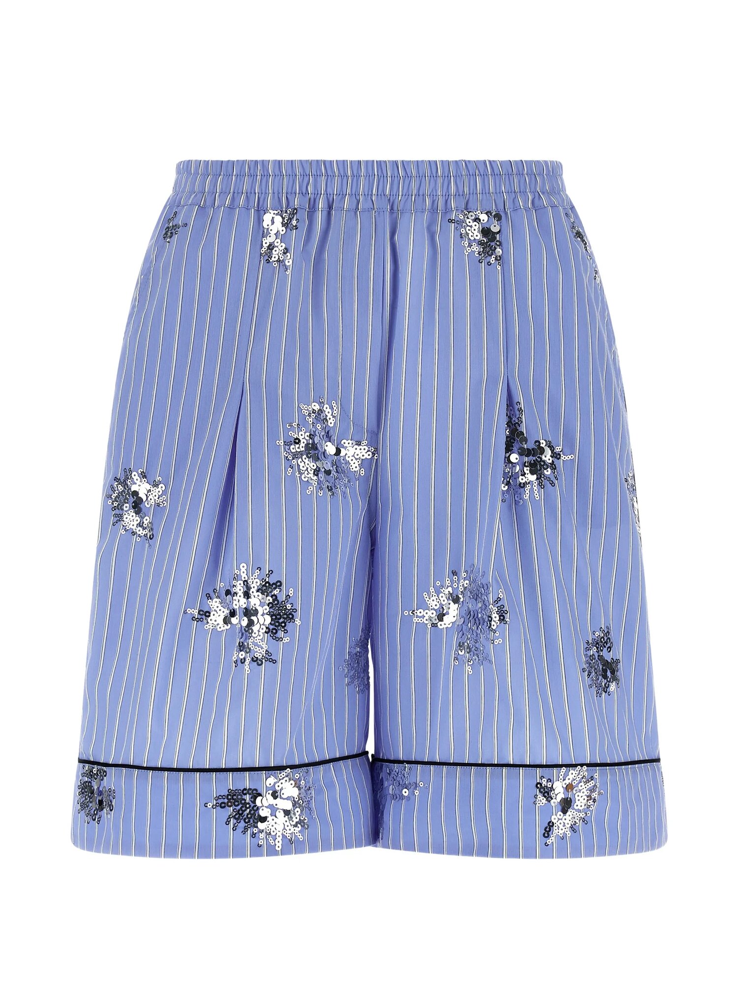 Шорты Midday sequin-embellished striped shorts