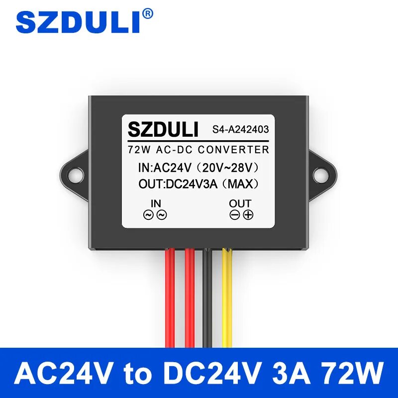 Преобразователь напряжения SZDULI AC24V to DC24V AC24V to DC24V 3A