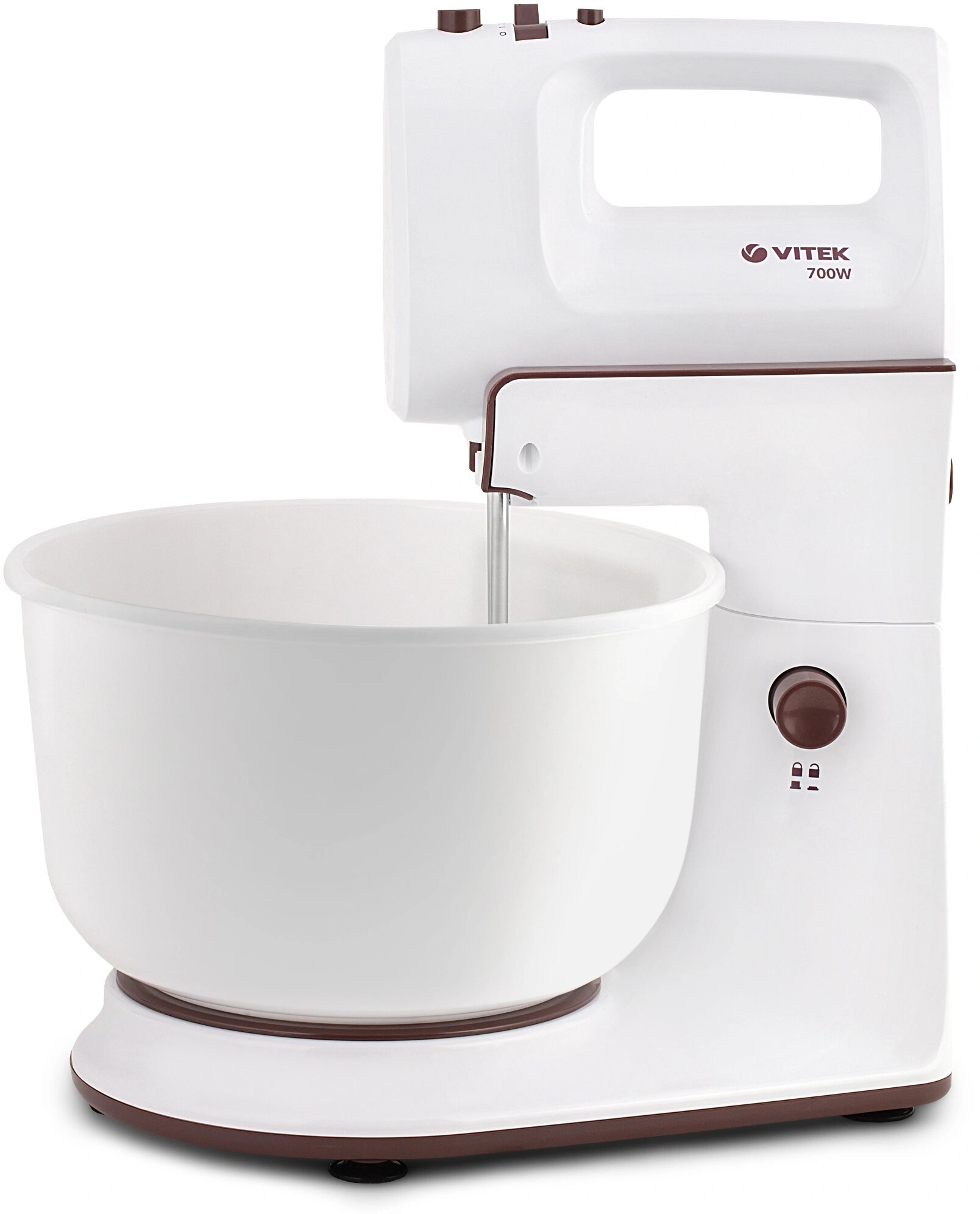 Миксер стационарный Vitek VT-1416 W 700Вт белый/коричневый