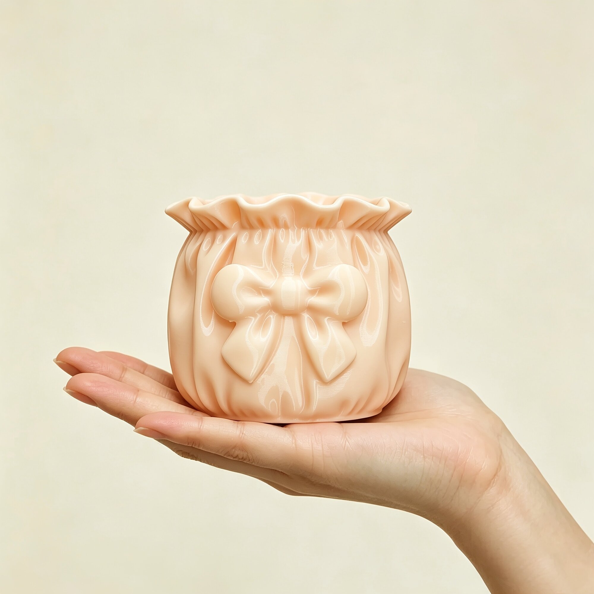 Коробка для хранения в форме сумки с бантом Bowknot Lucky Bag для кистей для макияжа