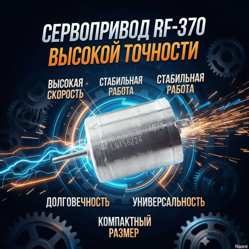Миниатюрный двигатель постоянного тока MABUCHI RF-370CB-11670, 12-24В, 6000 об/мин