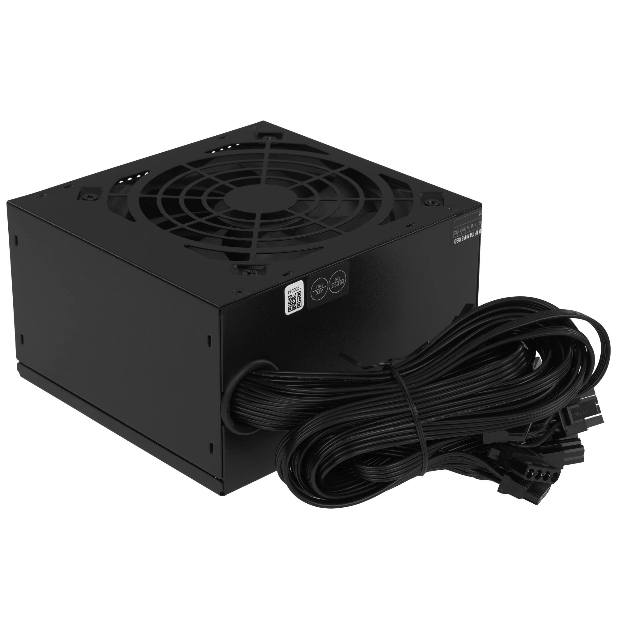 Блок питания Powerman PM-600ATX-F-BL, 600Вт, ATX12V 2.2, 120 мм, черный