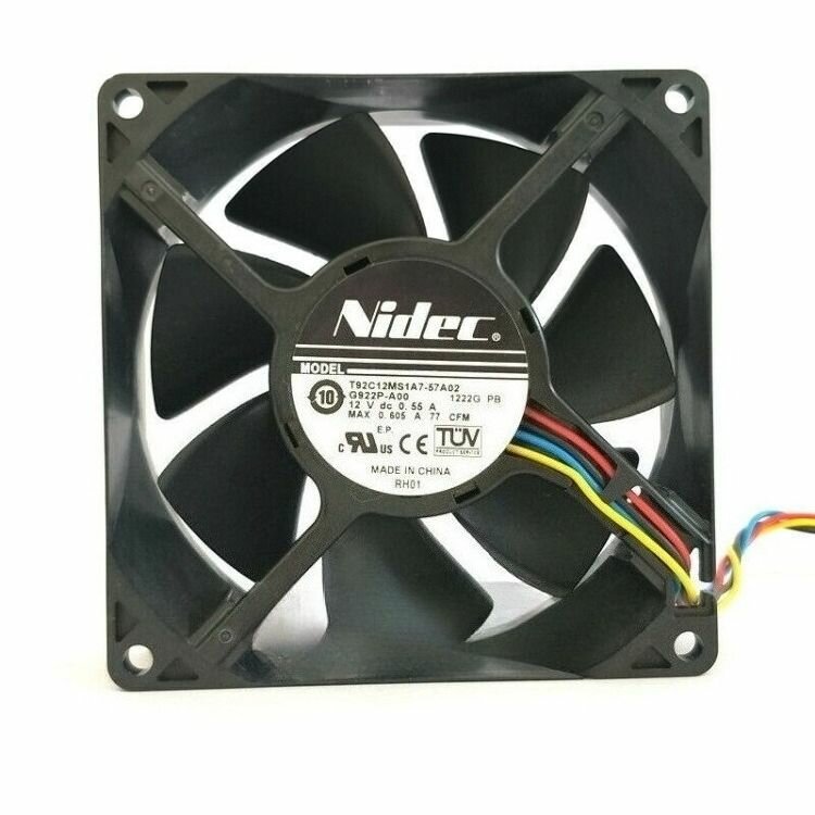 NIDEC T92C12MS1A7-57A02 12V 0.55A Dell, сервер вентиляторы -