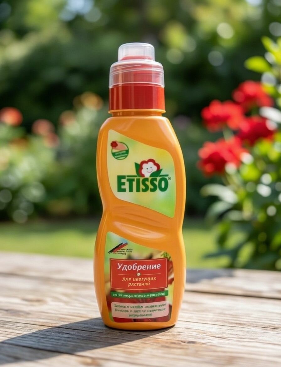 Удобрение Etisso (Этиссо) для любых цветущих комнатных и балконных растений, 350 мл